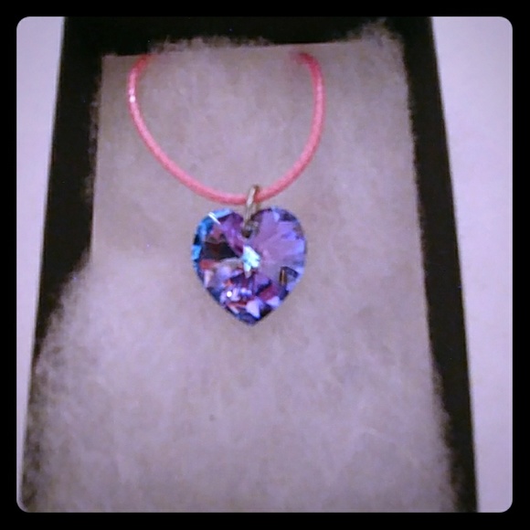 Jewelry | Cosmic Pink Crystal Heart Necklace | Poshmark
